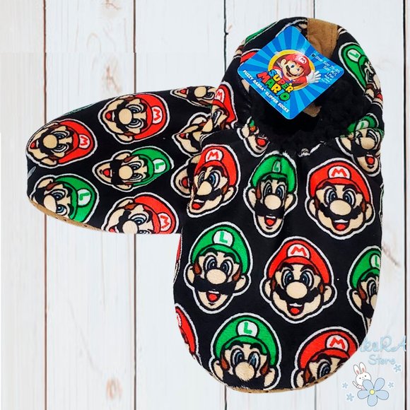 Nintendo | Shoes | Nwt Super Mario Nintendo Fuzzy Babba Winter Mens ...